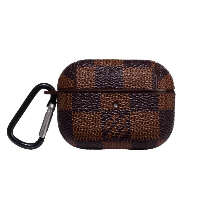 Brown Checkered Luxury High End Airpods Pro Case – Royalty High Fashion